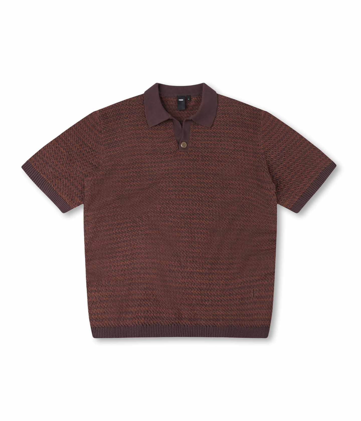AG OPEN COLLAR POLO // COPPER – FORMER EU